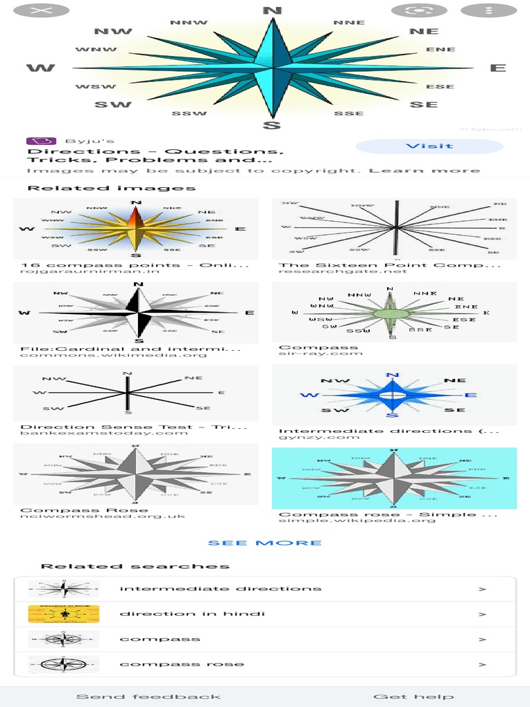 Directions and How To Identify Them 9th Class - Google Search | PDF