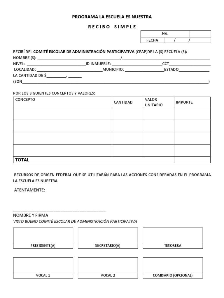 RECIBO SIMPLE.pdf | PDF