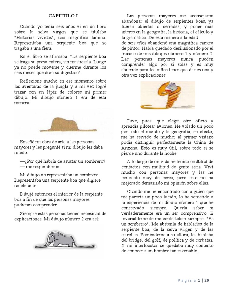 Capitulo 1 Principito | PDF