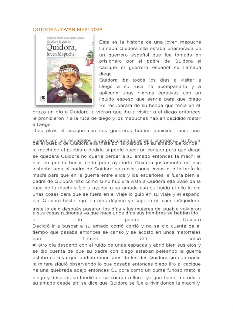 Quidora-Joven-Mapuche Word | PDF