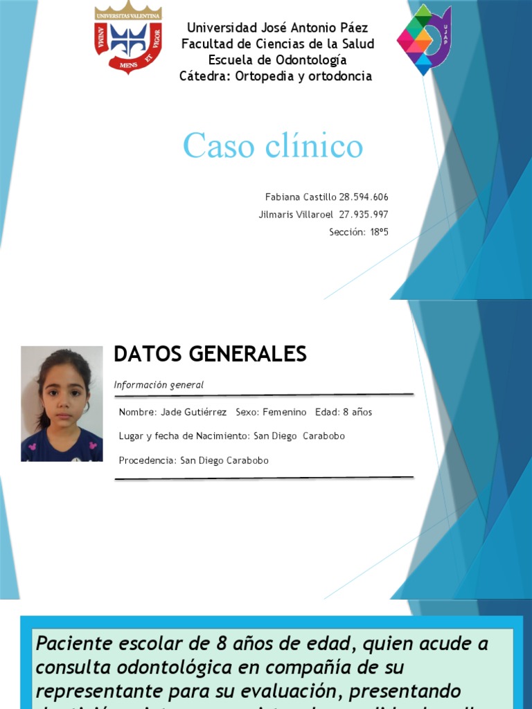 Caso Clinico Jose Luis Manzanarez Defensa 2022 | PDF | Diente | Boca