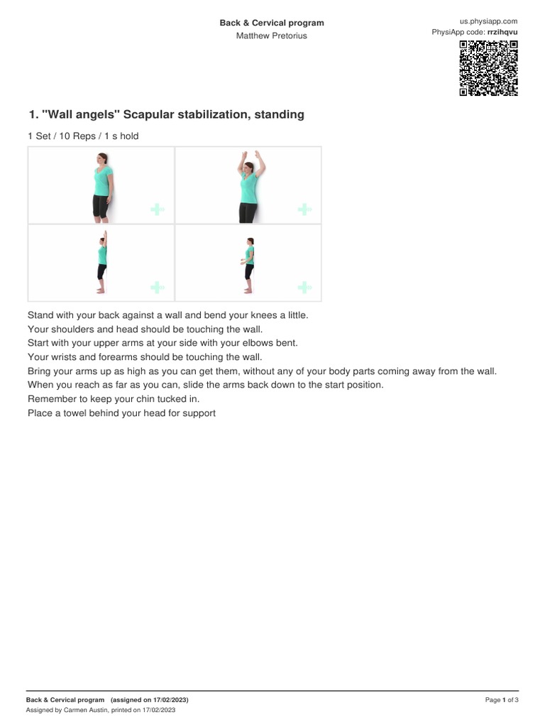 Exercise Program | Download Free PDF | Arm | Shoulder