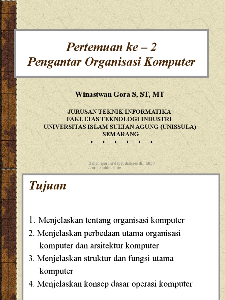 Arsitektur Dan Organisasi Komputer-2 | PDF