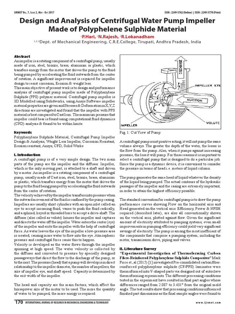 Impeller Design | PDF | Pump | Wear