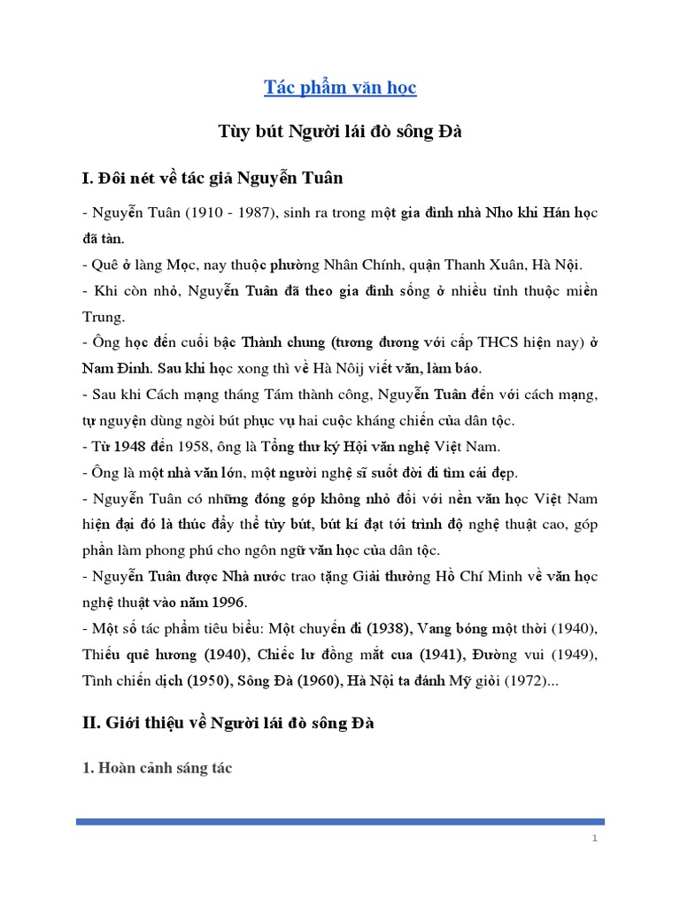 Nguoi Lai Do Song Da PDF | PDF