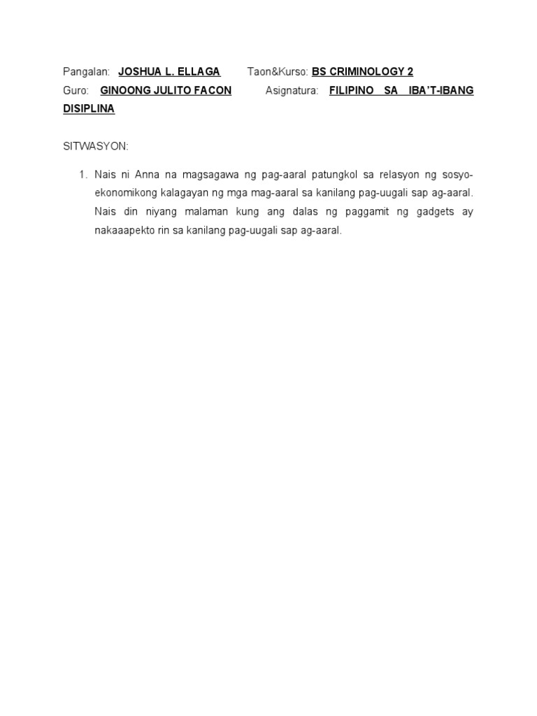 Assignment Main Task Fil Dis | PDF