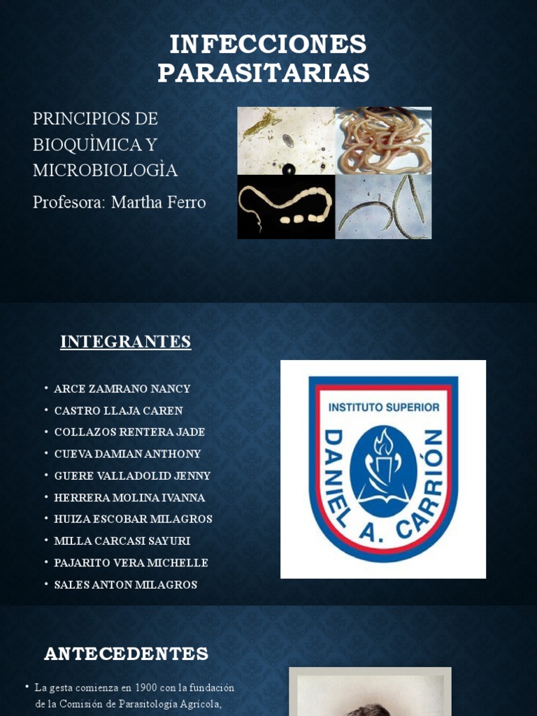 Infecciones Parasitarias | PDF | Heces | Infección