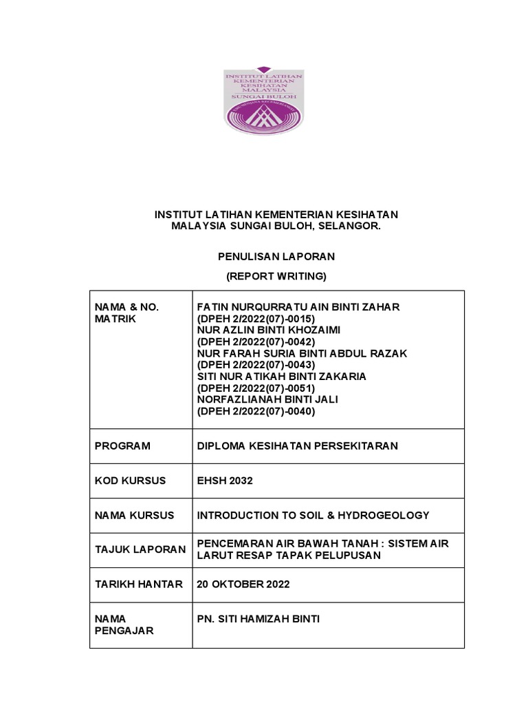 Ehsh 2032 Report Group | PDF