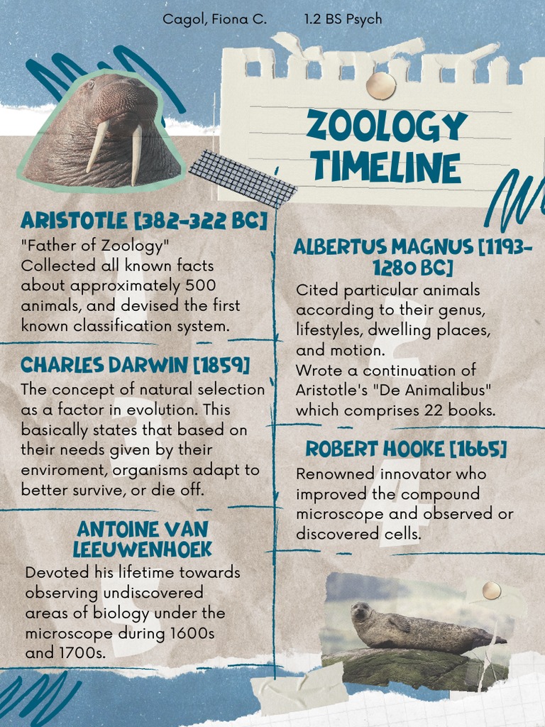 The History of Zoology: A Timeline of Key Contributors | PDF