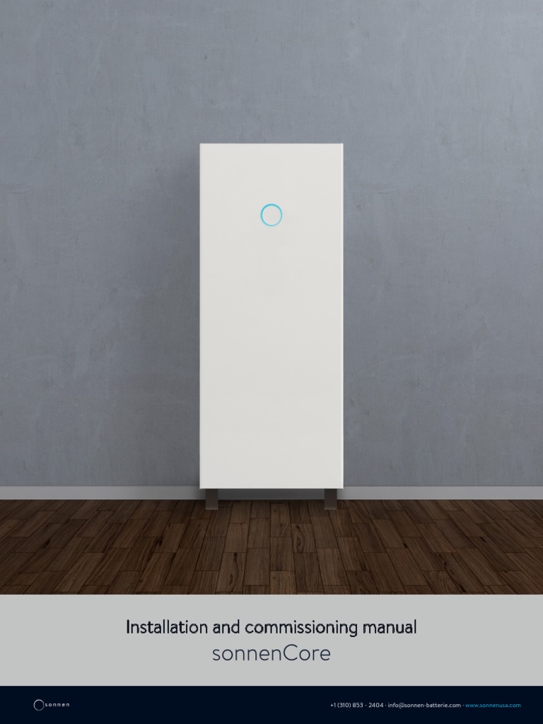 SonnenCore Installation Manual | PDF | Screw | Power Inverter