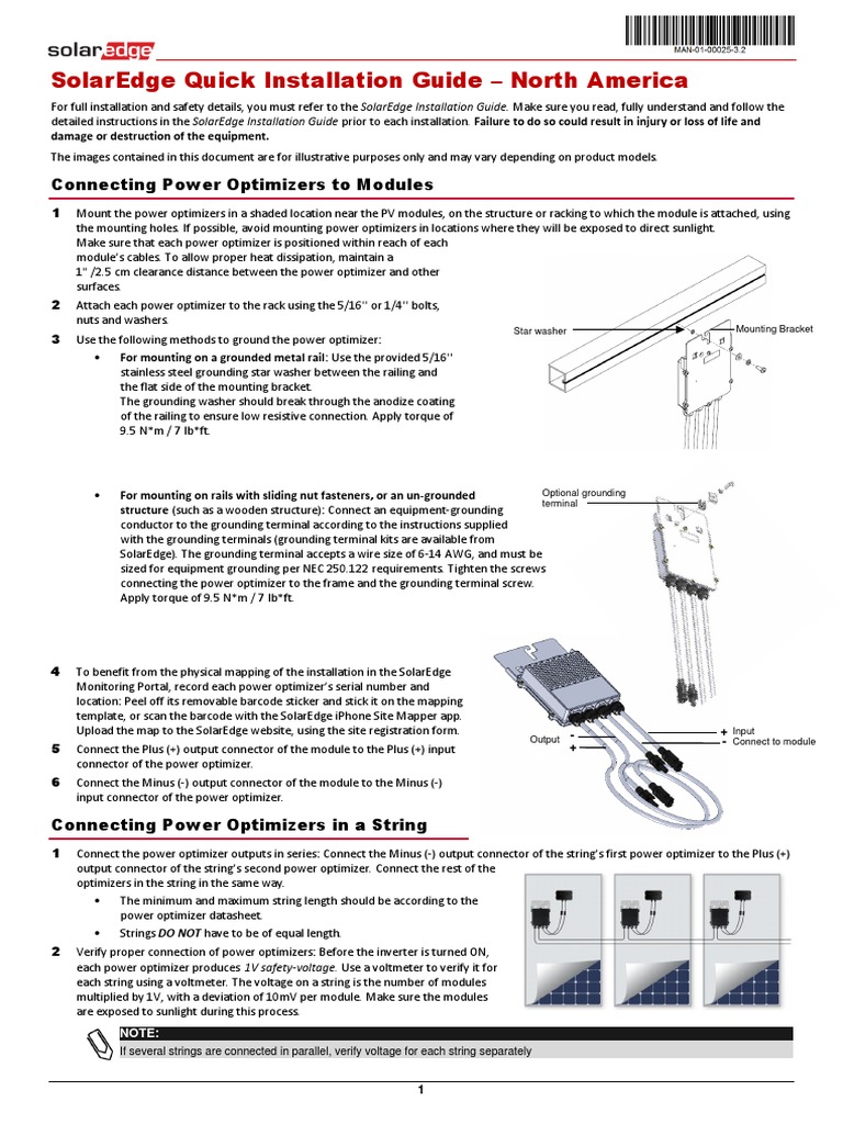 SolarEdge Inverter Installation Guide | PDF | Power Inverter ...