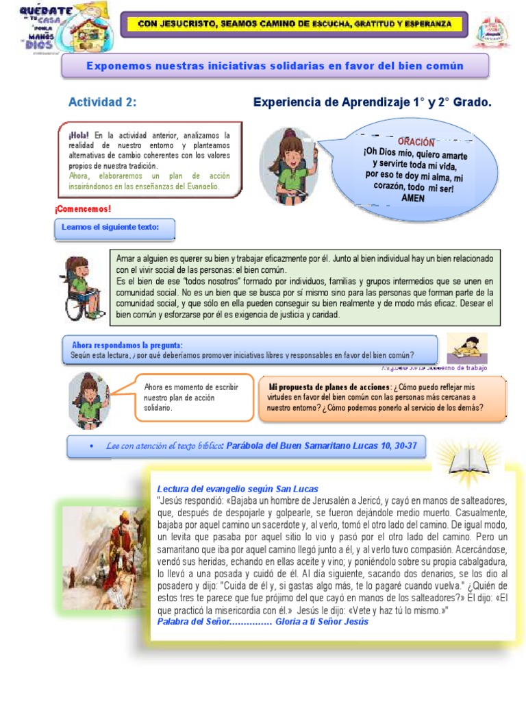 Actividad 2 - 1° y 2° | PDF