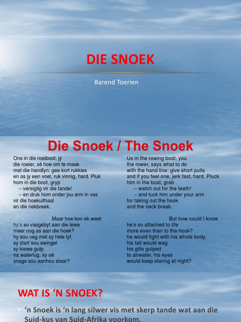 Die Snoek | PDF