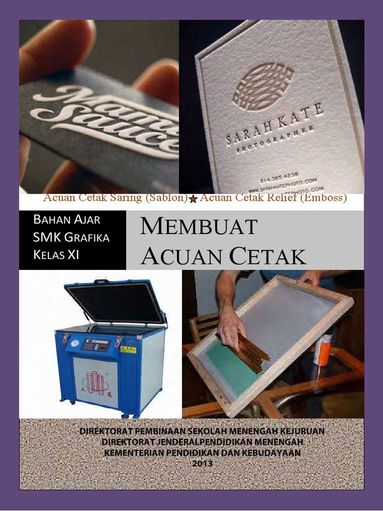 Kelas 11 Edisi 2013 Pembuatan Acuan Cetak Semester 3 47524 | PDF | Seni