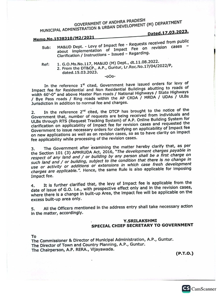 Impact Fee Clarification 230318 121306 | PDF