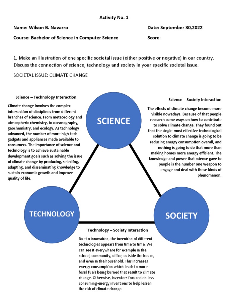 Activity 1 STS | PDF | Science | Efficient Energy Use