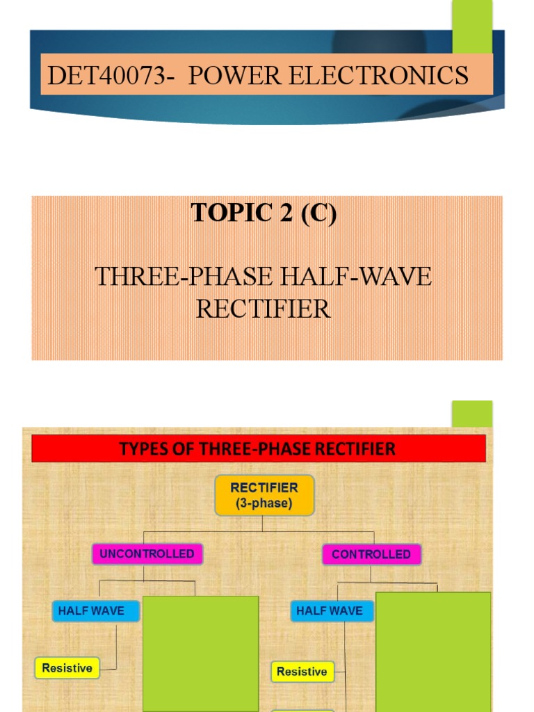 DET40073 - Topic 2c | PDF | Rectifier | Electronic Engineering