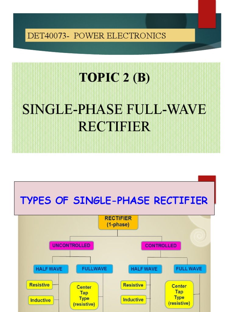 DET40073 - Topic 2b | PDF | Rectifier | Diode