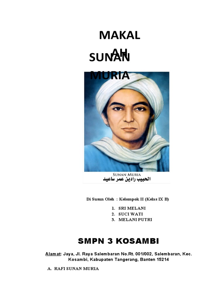 Makalah Sunan Muria | PDF | Ilmu Sosial