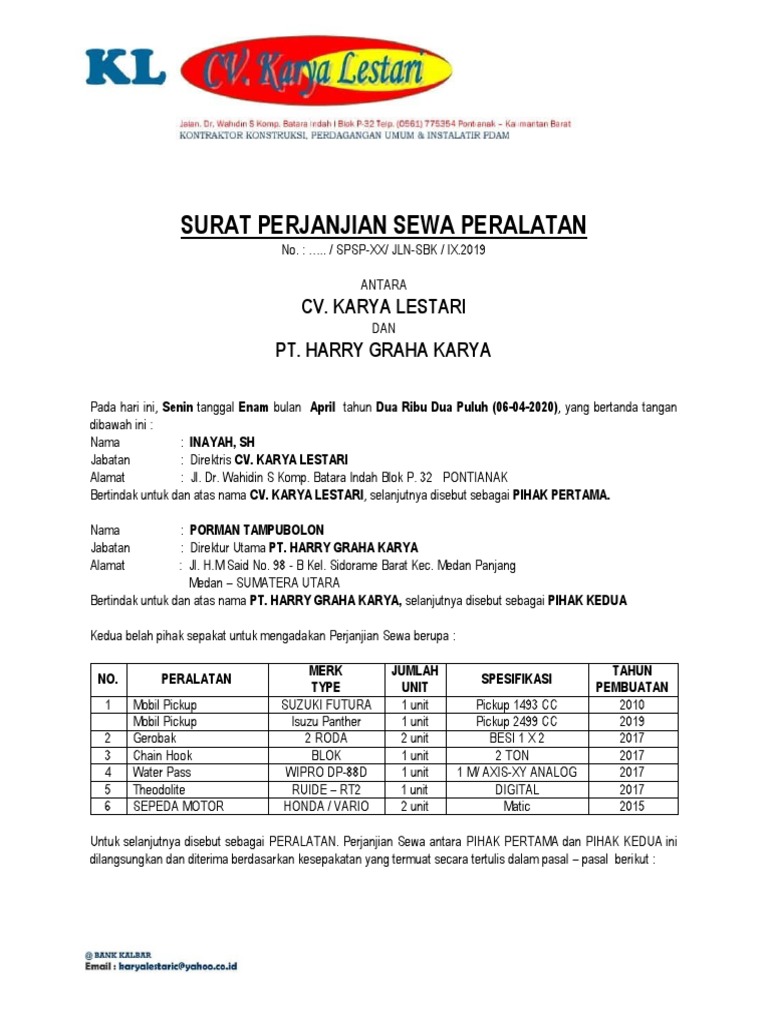 DUK - ALAT CV - Karya Lestari | PDF