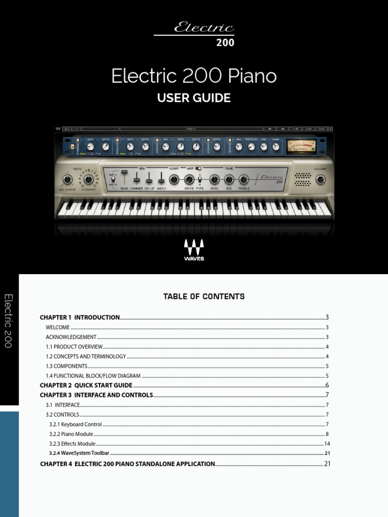 Electric 200 | Descargar gratis PDF | Piano | Amplifier