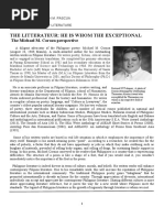 Masino Intaray: Palawan's Cultural Icon | PDF