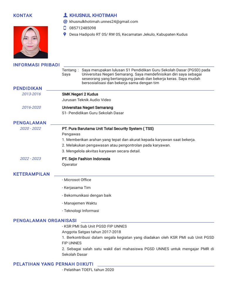 CV New 2023 | PDF | Karier & Perkembangan