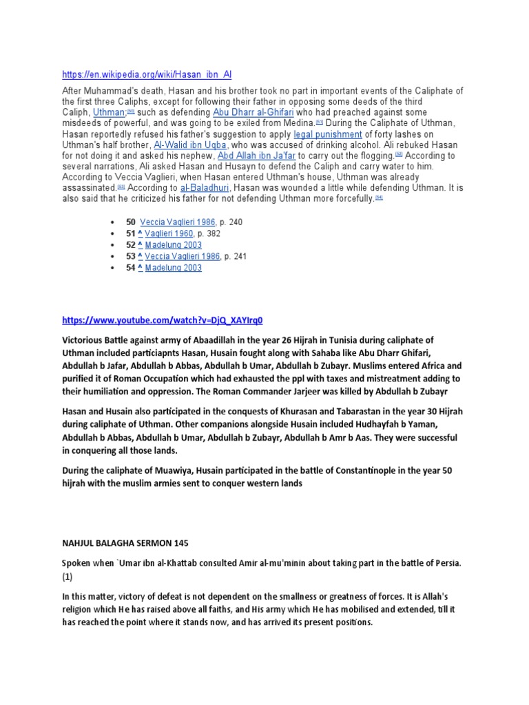 SS 145 Ali Advises Umar Persia | PDF