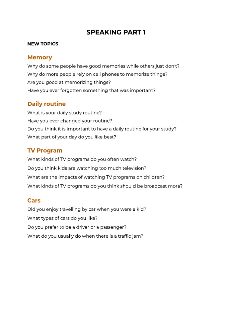 Ielts Speaking Year 2022 PDF | PDF