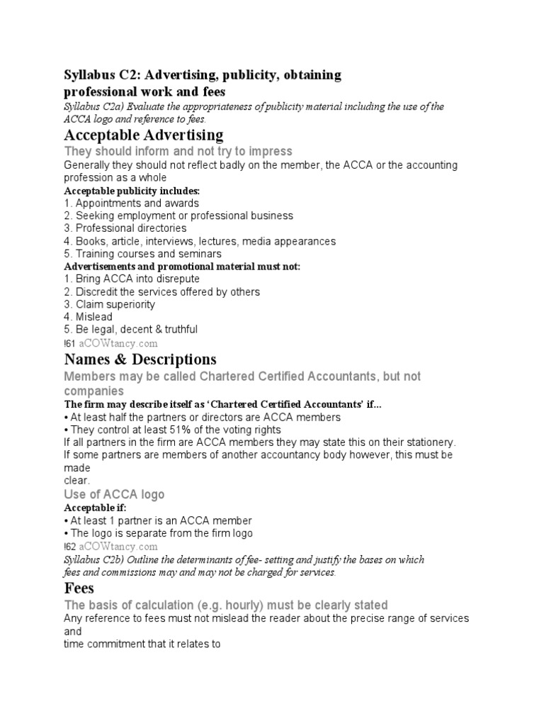 Advertising, Publicity, Obtaining | PDF | Audit | Accountant