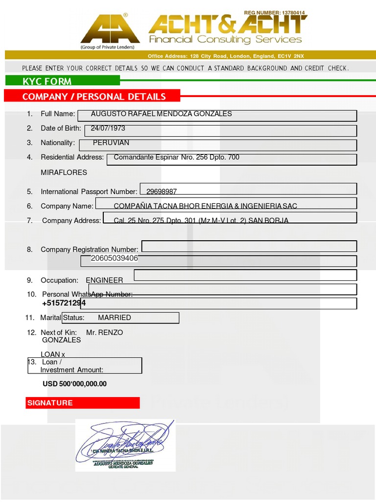 Kyc Form Bhor PDF | PDF