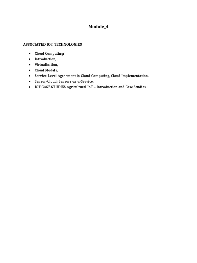 Iot 4 Module Notes PDF | PDF