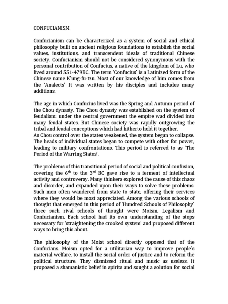Confucianism | PDF | Confucianism | Tao Confucianism | PDF | Confucianism | Tao