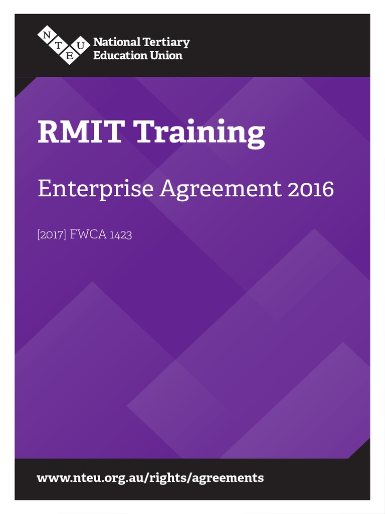 RMIT Training Pty LTD Enterprise Agreement 2016 | PDF
