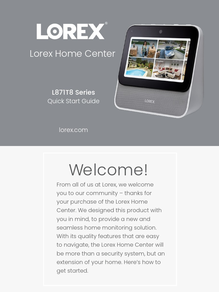 Lorex Home Center: L871T8 Series | PDF | Wi Fi | Computer Engineering