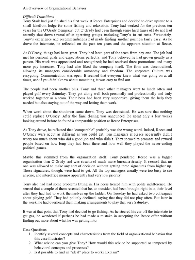 Difficult Transitions | PDF | Behavioural Sciences | Psychology