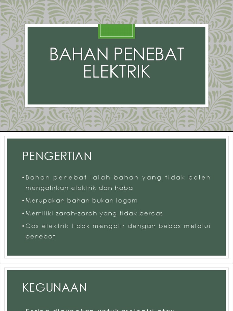 Bahan Penebat Elektrik | PDF