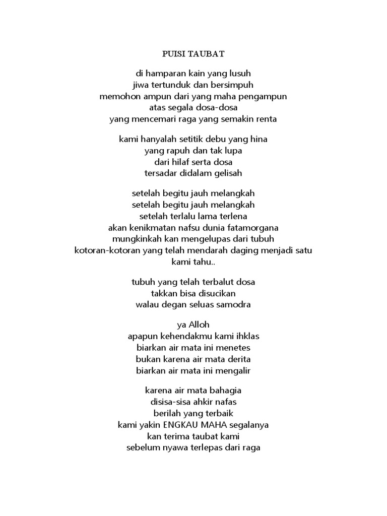 Kumpulan Puisi | PDF