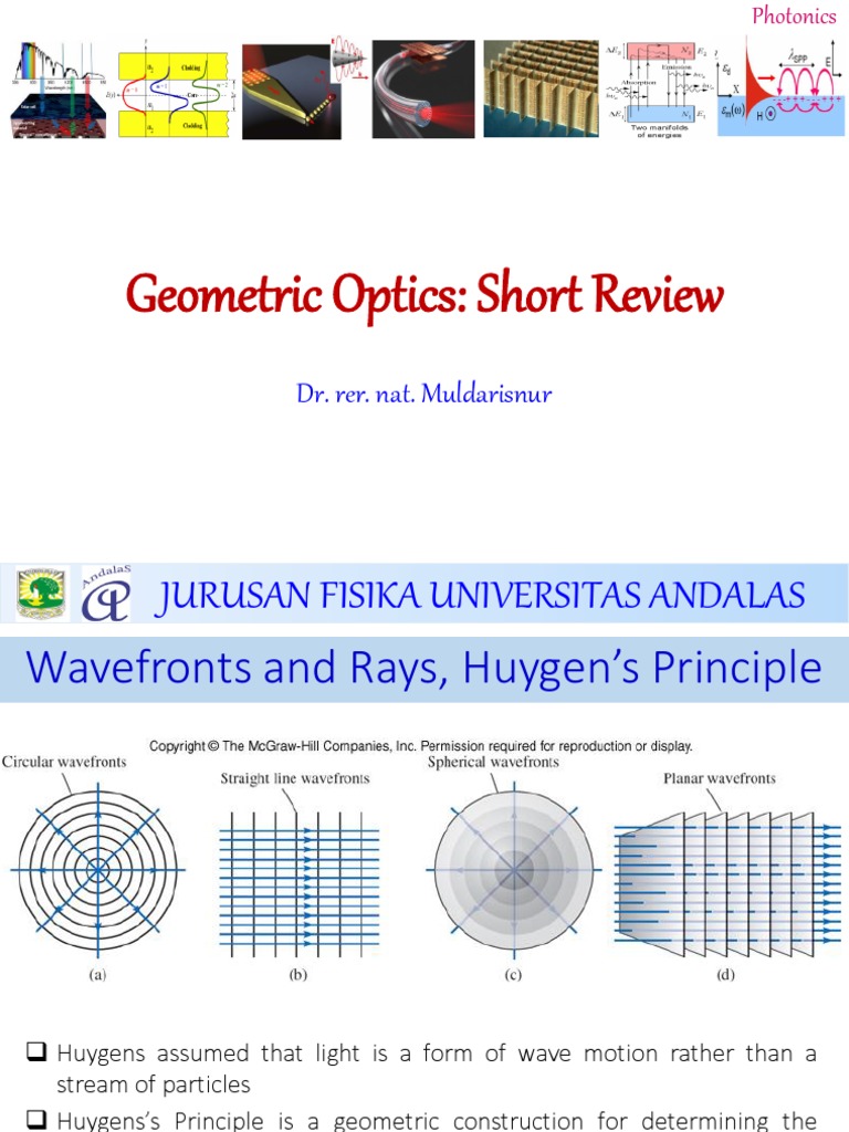 A Comprehensive Review of Geometric Optics and Photonics Concepts | PDF ...