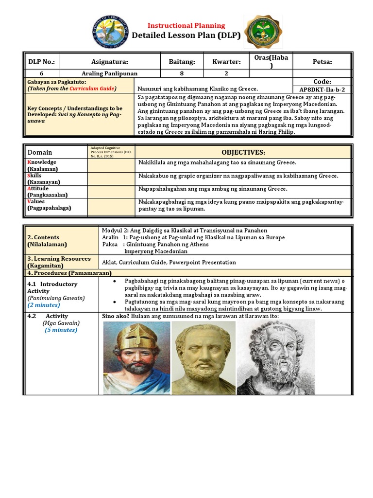 Detailed Lesson Plan (DLP) : Domain | PDF