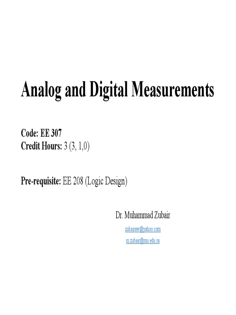 Introduction To EE 307 | PDF | Amplifier | Instrumentation