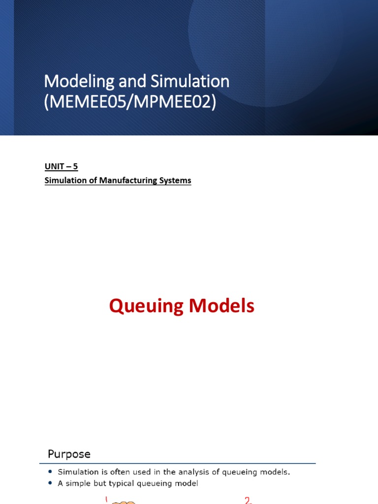 Unit 5 Modeling And Simulation Memee41 Pdf Simulation System