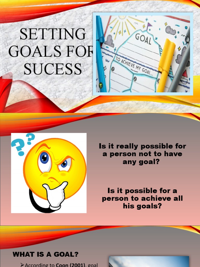 Setting Goals For Success | PDF | Goal | Goal Setting