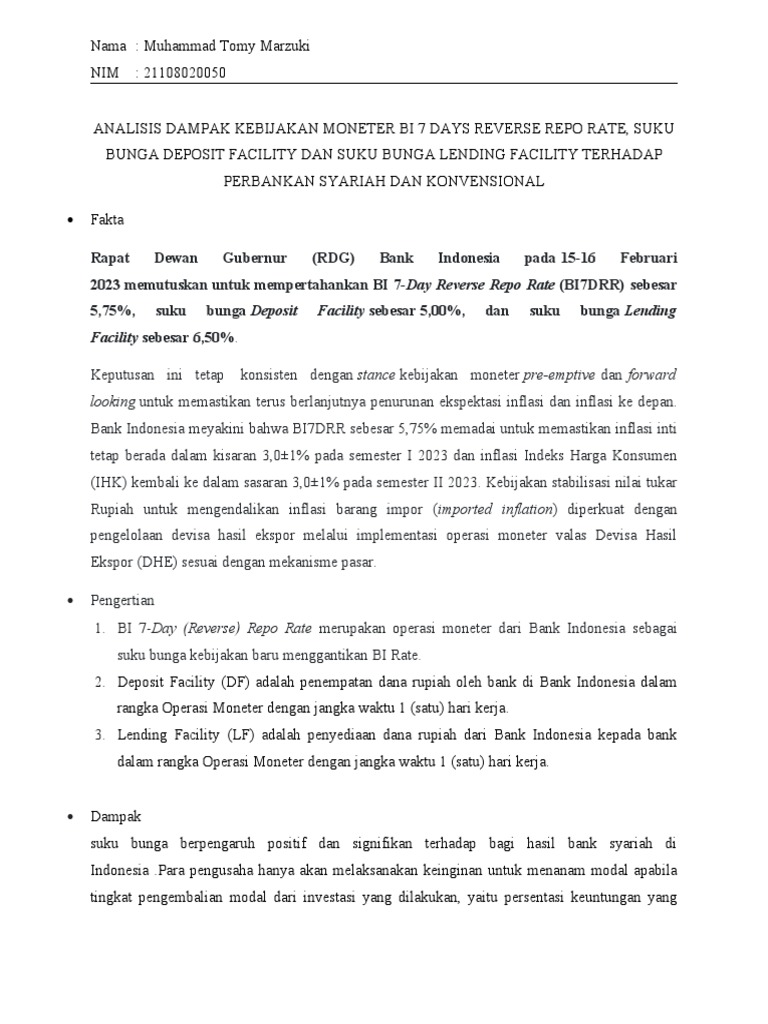 Analisis BI 7DAYS | PDF