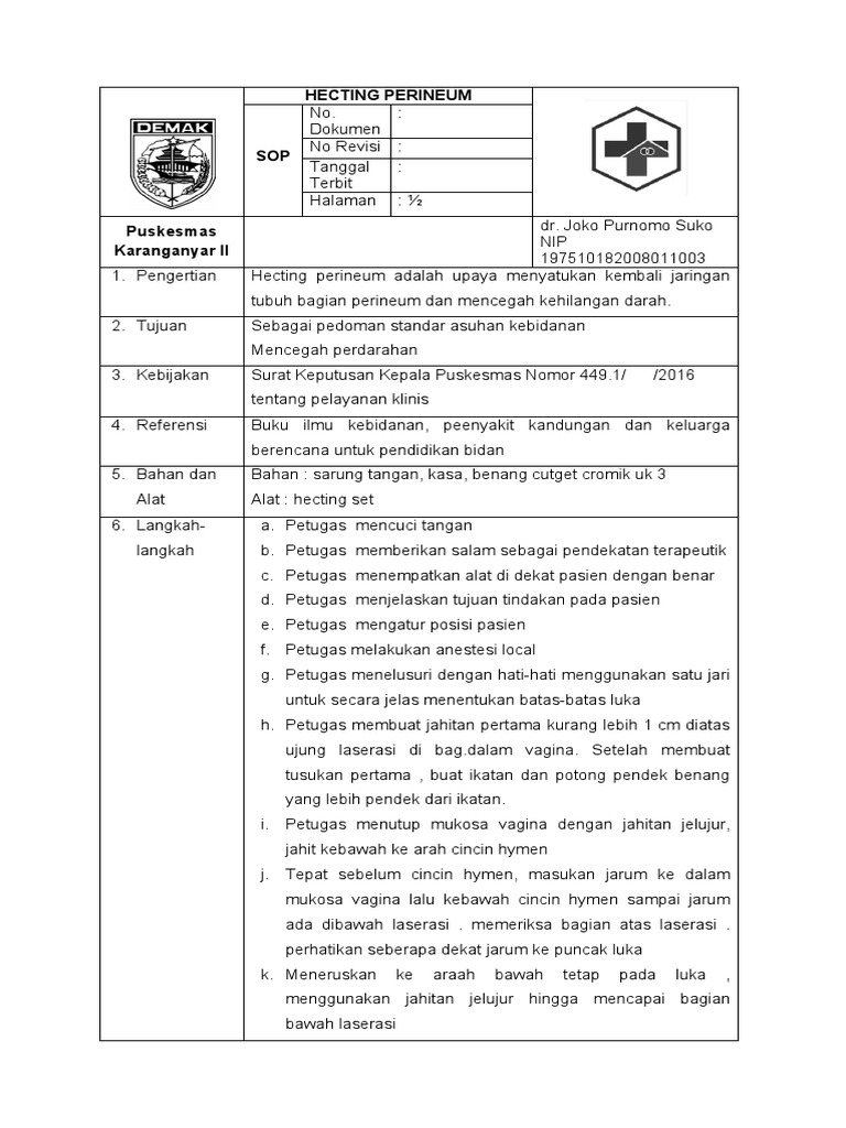 Hecting Perineum | PDF