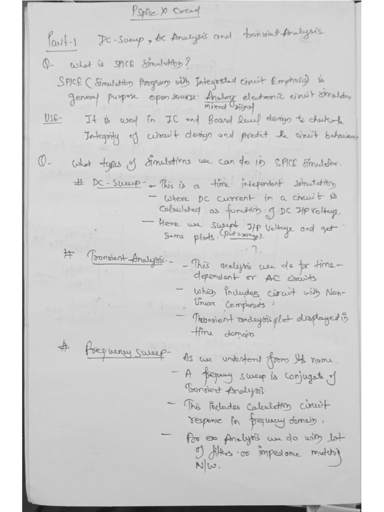 Introduction of PSPICE PDF | PDF