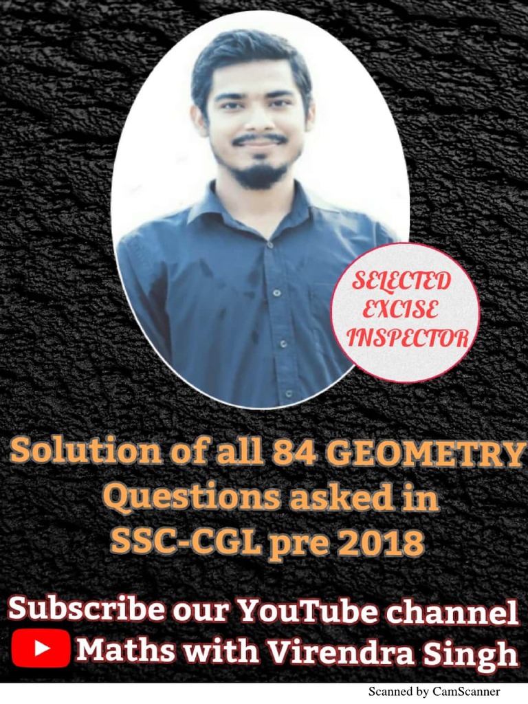 All SSC CGL 2018 Geometry Questions Solution | PDF