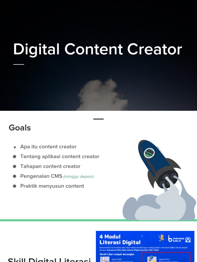 5 Content Creator Digital | PDF