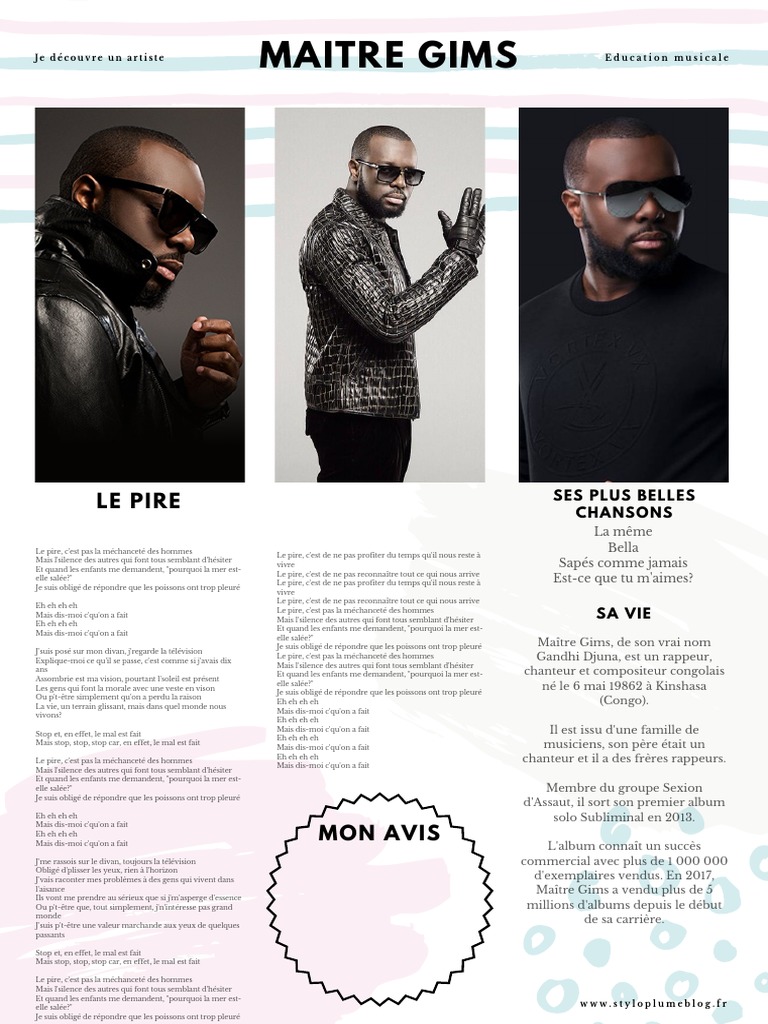 Maitre Gims Le Pire | PDF
