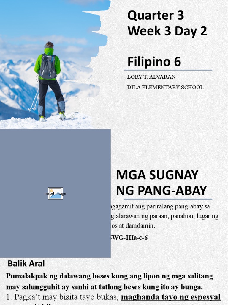 Quarter 3 Week 3 Day 2 Filipino 6 | PDF
